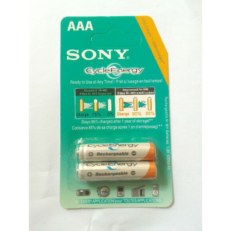 Jual Baterai Batere Sony AAA Rechargeable Bisa Di Cas Ulang 4300mAh ...