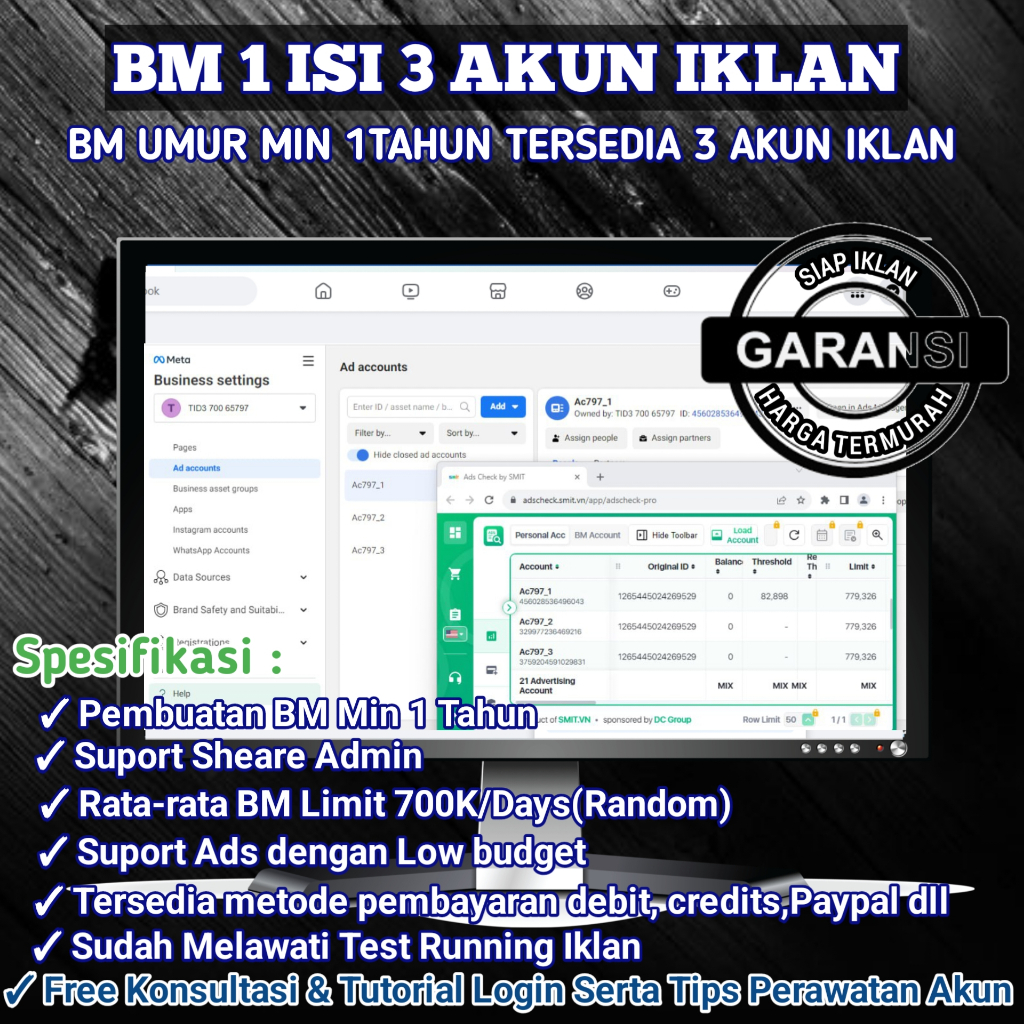 Jual BM OLD ISI 3 AKUN IKLAN | Shopee Indonesia