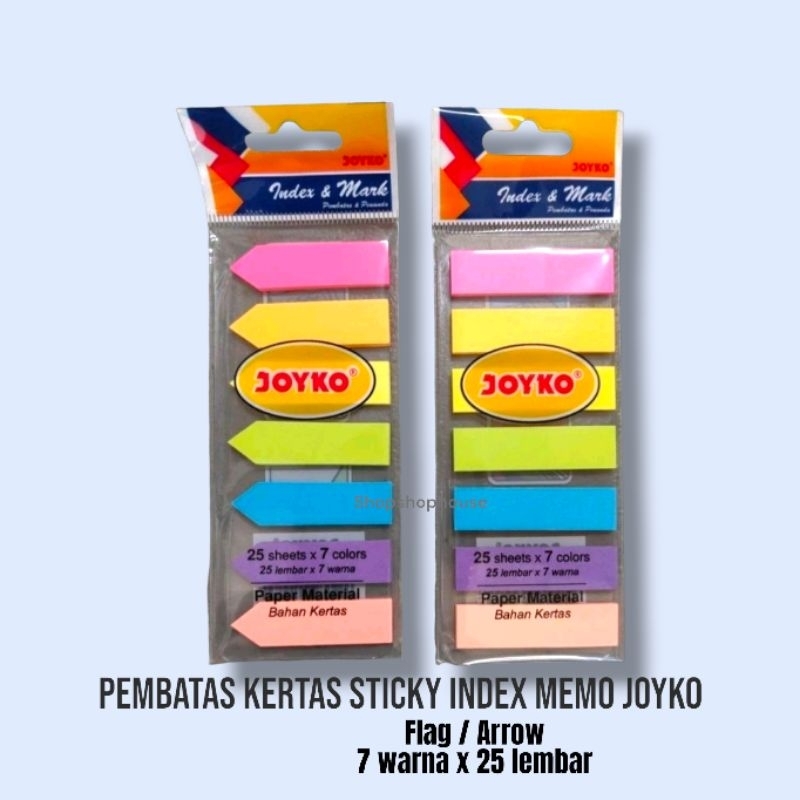 Jual kertas tempel / pembatas kertas / sticky notes arrow flag ( 1 pc ...