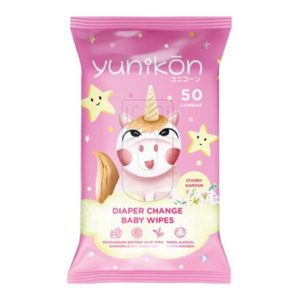 Jual YUNIKON DIAPERS CHANGE BABY WET TISSUE 50+50 SHEETS TISU BASAH ...