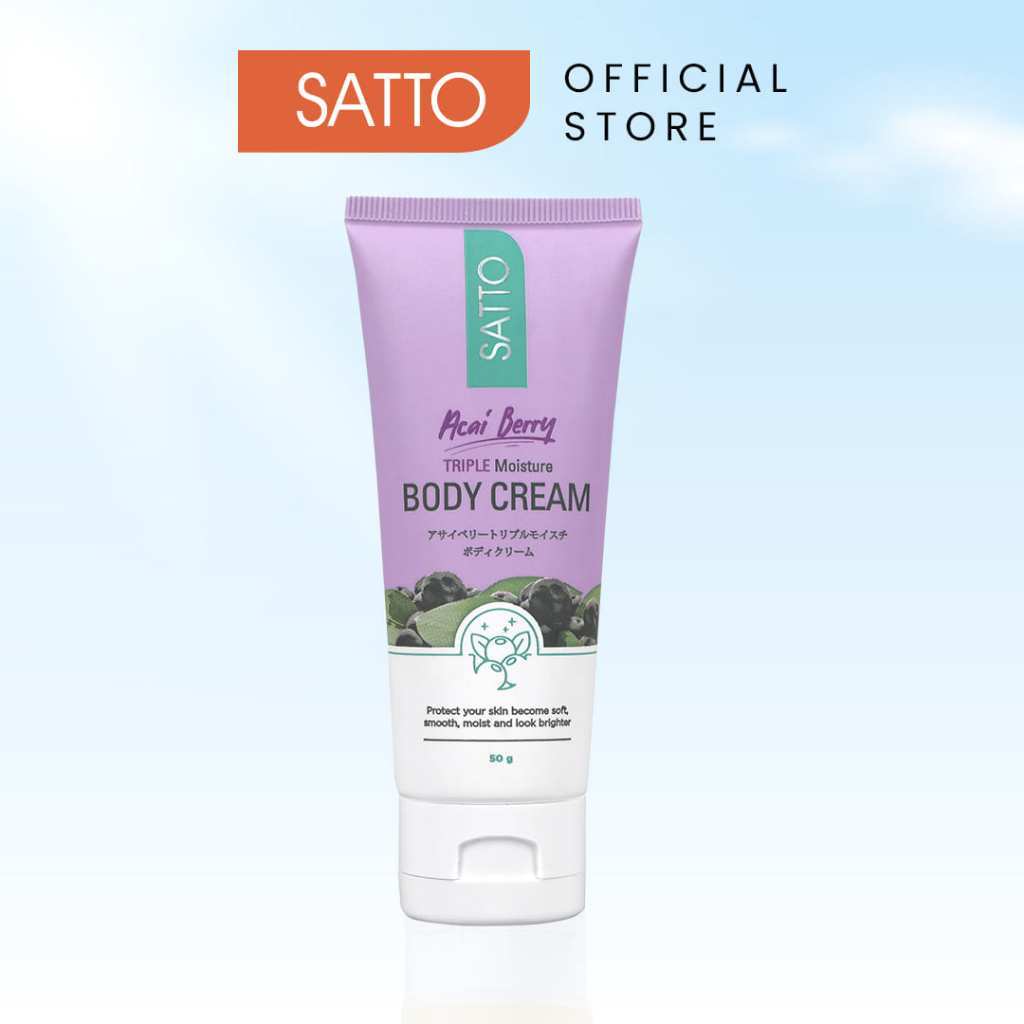Jual Satto Acai Berry Triple Moisture Body Cream | Shopee Indonesia