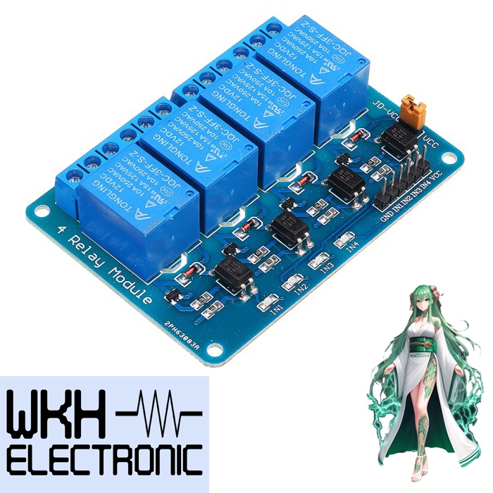 Jual Relay 12v 4 Channel Module Arduino Raspberry Pi 4Ch | Shopee Indonesia