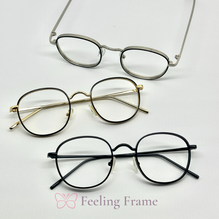 Jual FRAME KACAMATA BULAT OVAL BAHAN METAL/STAINLESS STEEL TYRELL ...