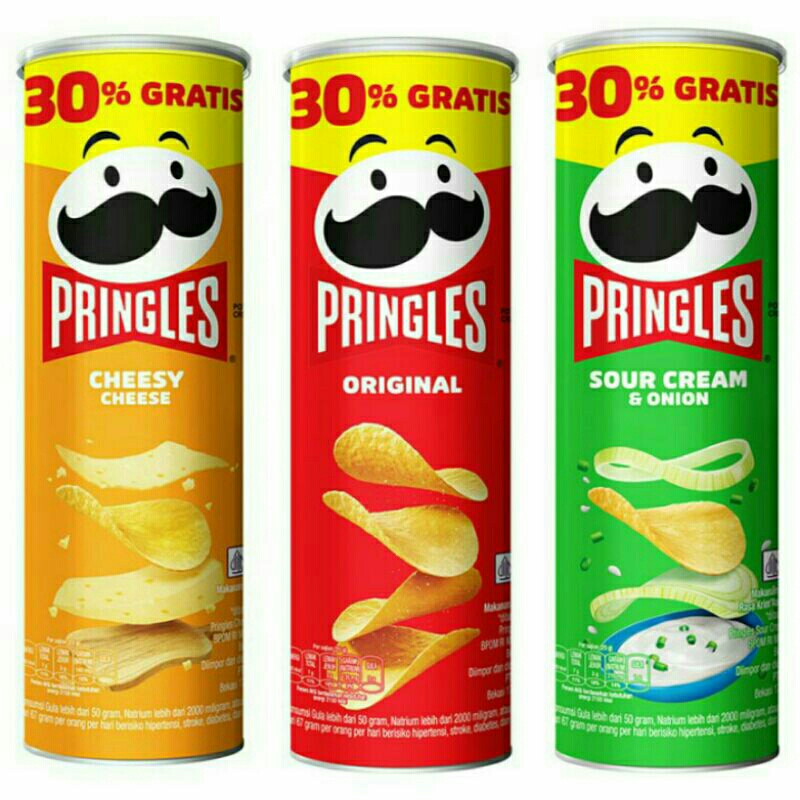 Jual Pringles Potato Crisps Cheesy Cheese 102g dan 134g | Shopee Indonesia