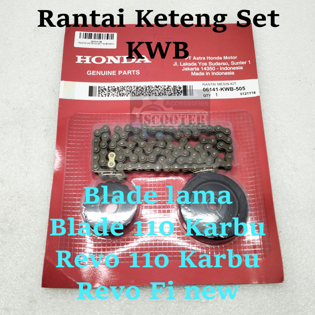 Jual Rantai Keteng Set KWB/KWW HONDA BLADE LAMA BLADE 110 KARBU REVO 110 KARBU REVO FI NEW ...