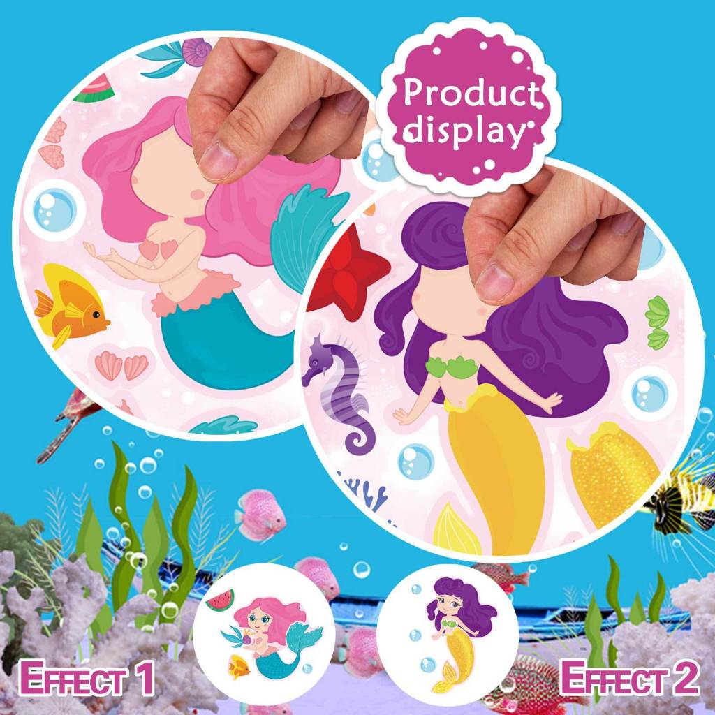 Jual (min. order 3 pcs) Sticker Mermaid | Stiker Putri Duyung | Sticker ...