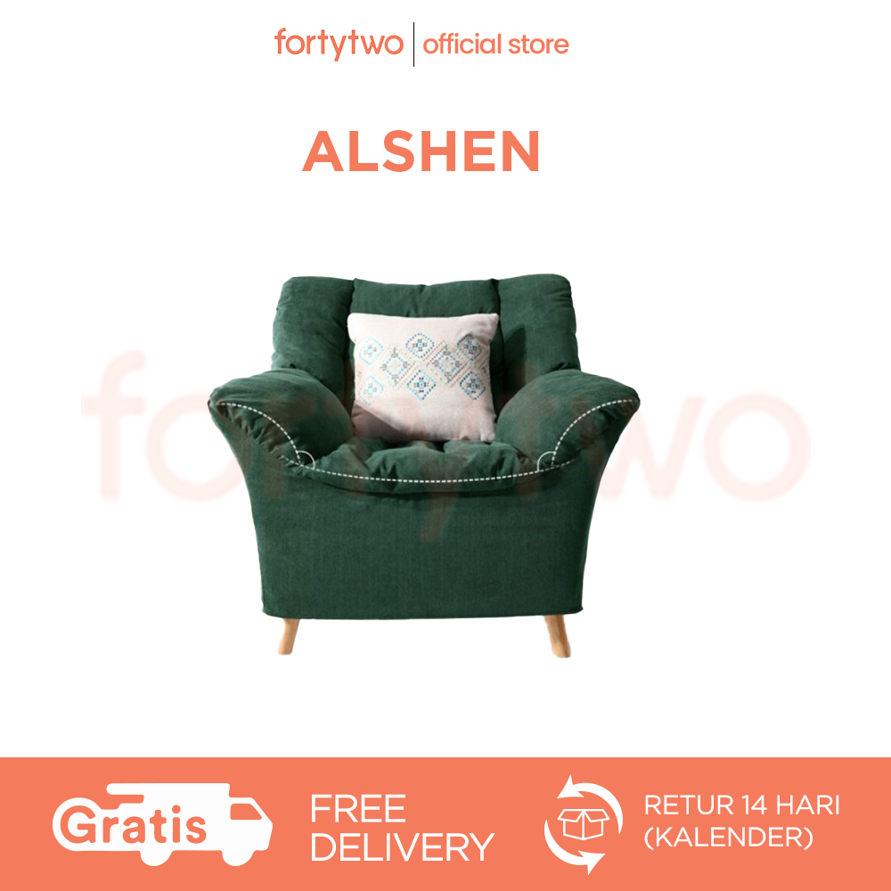 Jual Fortytwo Sofa Alshen Armchair Emerald Sofa Santai 1 Seater Single ...