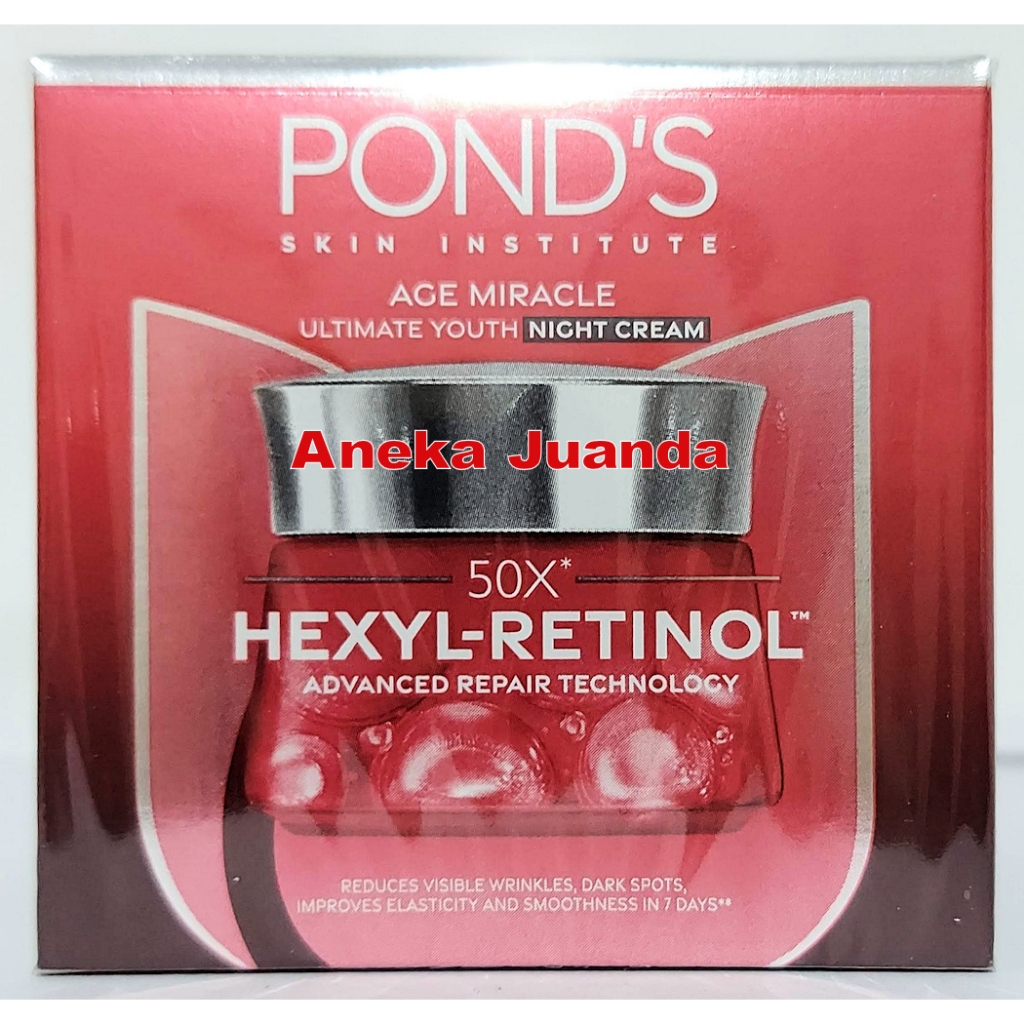 Jual Ponds / Pond's age miracle night cream 9g / 50g | Shopee Indonesia