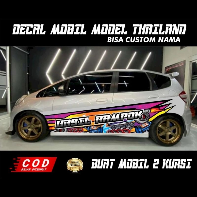 Jual STICKER DECAL MOBIL THAILAND BODY SAMPING MODIFIKASI THAILAND I ...