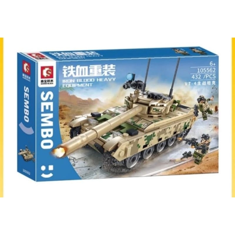 Jual KKV-SEMBO Building Blocks Iron Blood-VT-4 Main Battle Tank 105562 ...