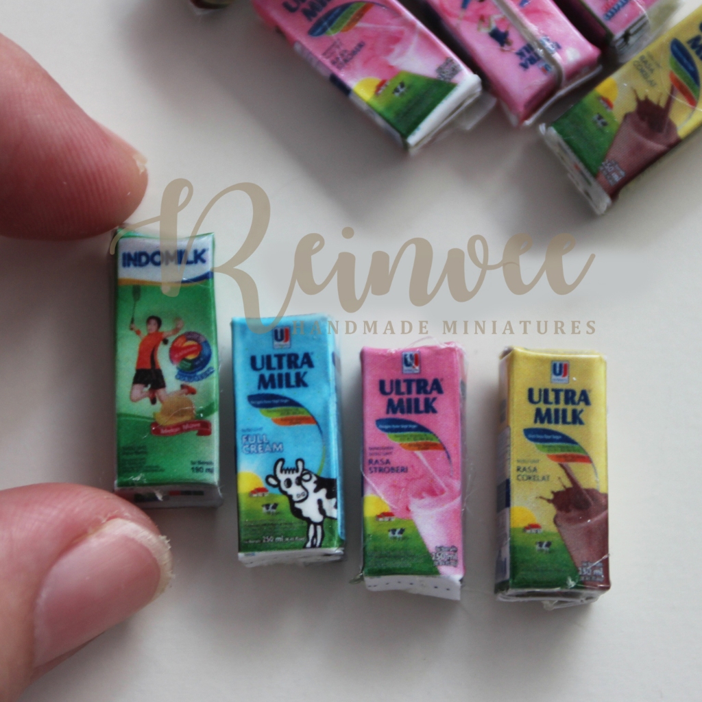 Jual Miniatur Susu Kemasan Ultra Milk teh Kotak Mainan Barbie | Shopee ...