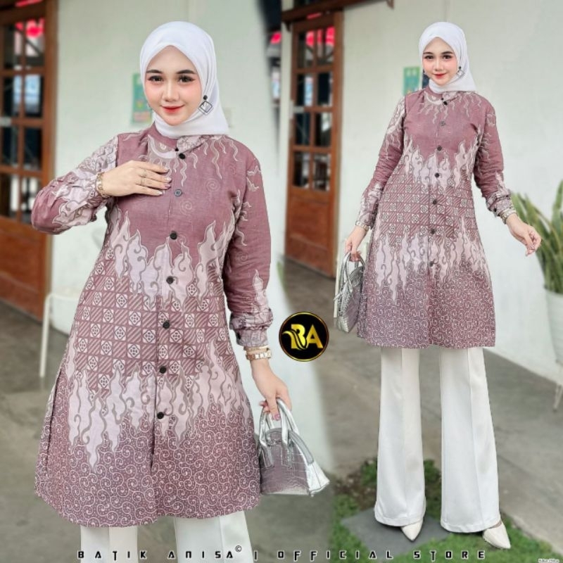 Jual Tunik Batik Wanita Modern | Batik Wanita Baju Batik Wanita Terbaru Premium Batik Tunik ...