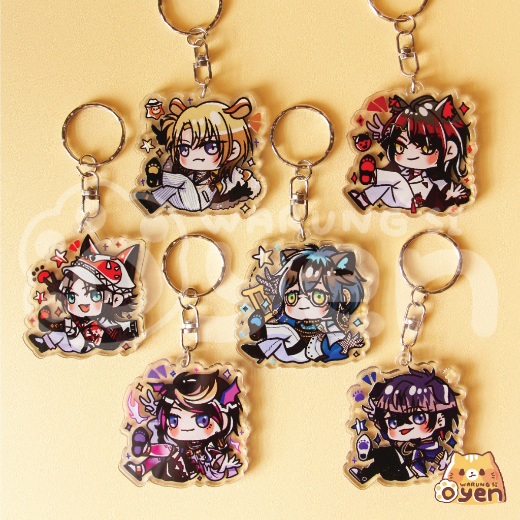 Jual Vtuber Luxiem & Shoto Keychain (Mysta Vox Shu Luca Ike) | Shopee ...