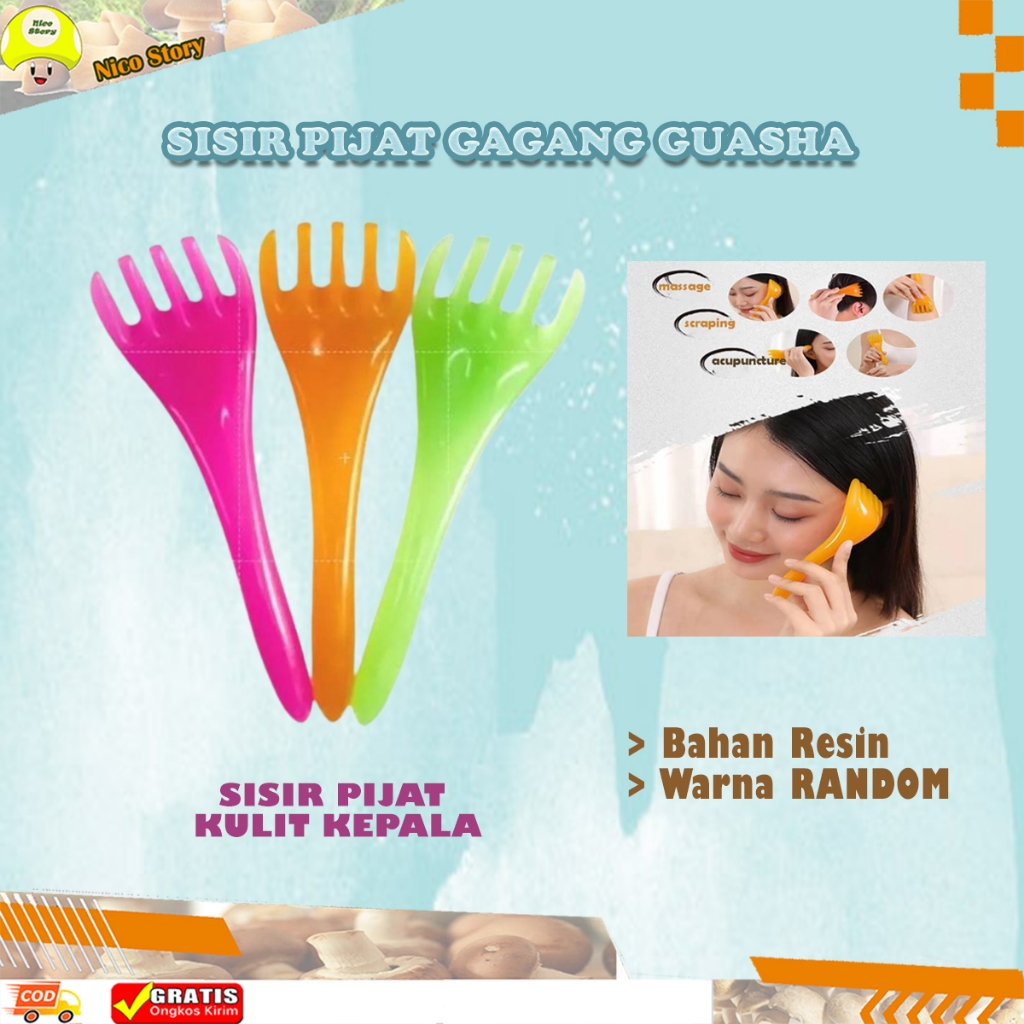 Jual (NCS) SISIR PIJAT GAGANG GUASHA ALAT PIJIT WAJAH KEPALA KAKI KERIK ...