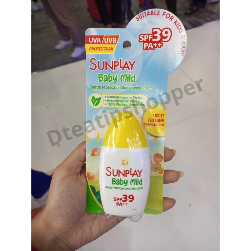 Jual SUNPLAY Baby Mild Gentle Protection Sunscreen Lotin SPF 39 PA++ ...