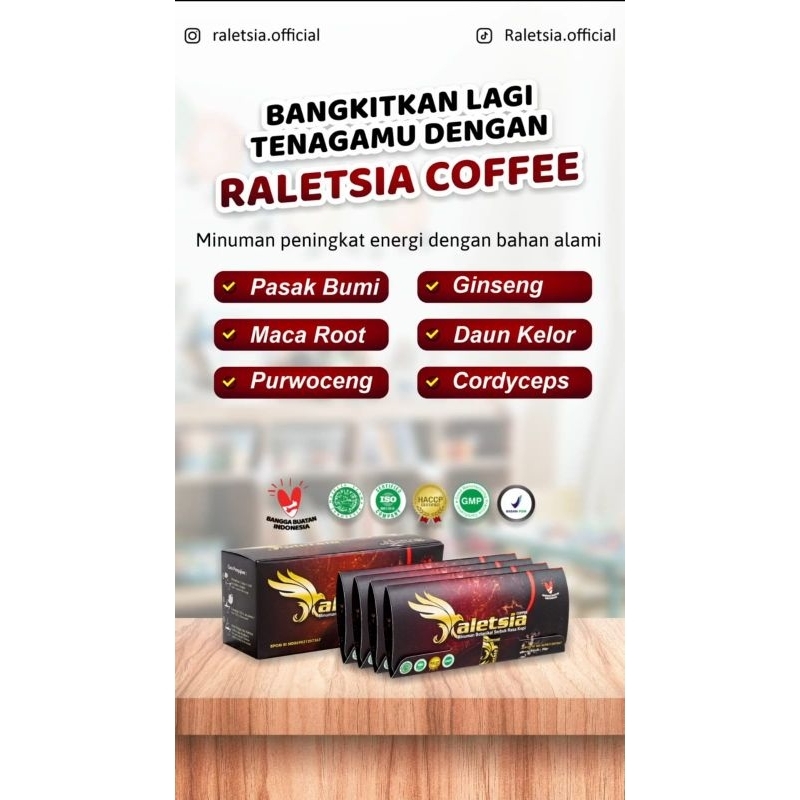 Jual Raletsia Coffee 1 box isi 5 Sachet || Coffee Stamina Pria Dewasa | Shopee Indonesia