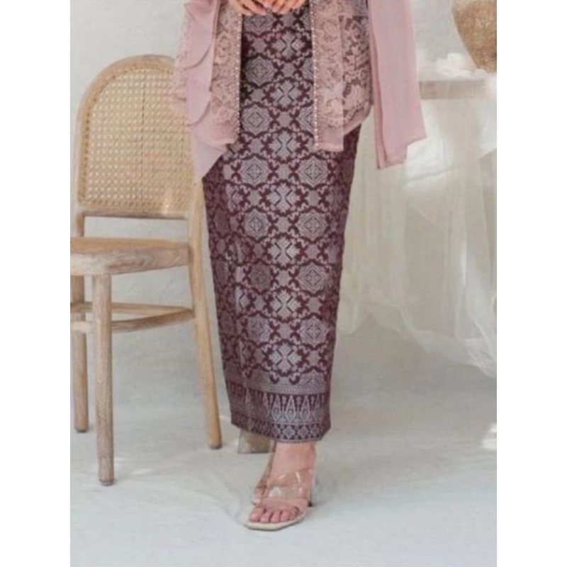 Jual (ADA JUMBO) ROK BATIK SONGKET BAWAHAN KEBAYA MODERN ROK SPAN KEBAYA WISUDA TERBARU 2023 ...