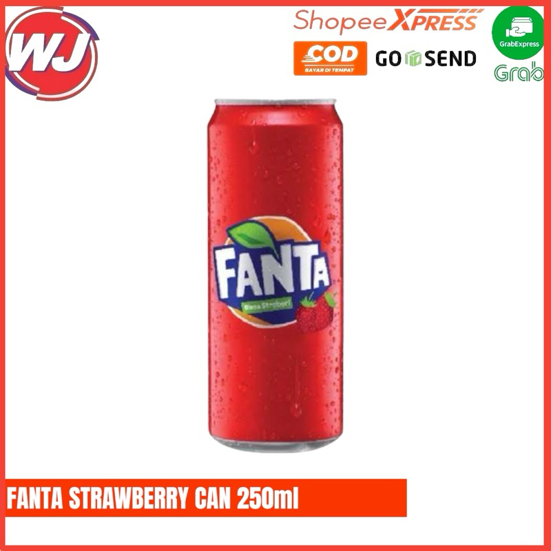Jual FANTA STRAWBERRY CAN 250ml | Shopee Indonesia