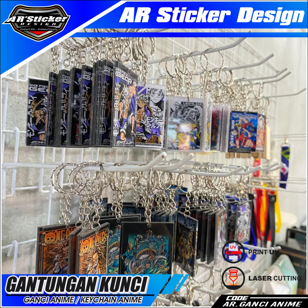 Jual Gantungan Kunci Anime ONE PIECE Luffy, Zoro, Sanji, Kaido Keychain ...