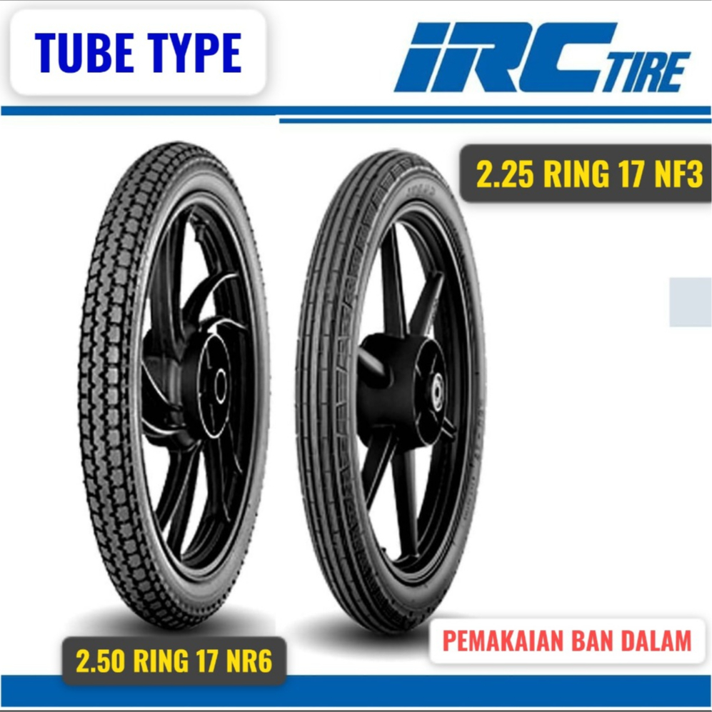 Jual BAN LUAR IRC 250/225 RING 17 NR6/NF3 TAHU/LURUS TUBE TYPE ...