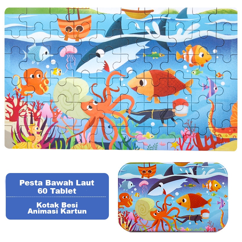 Jual Puzzle Kayu Mainan Anak Anak / Puzzle Kayu Halus Aman Untuk Anak ...
