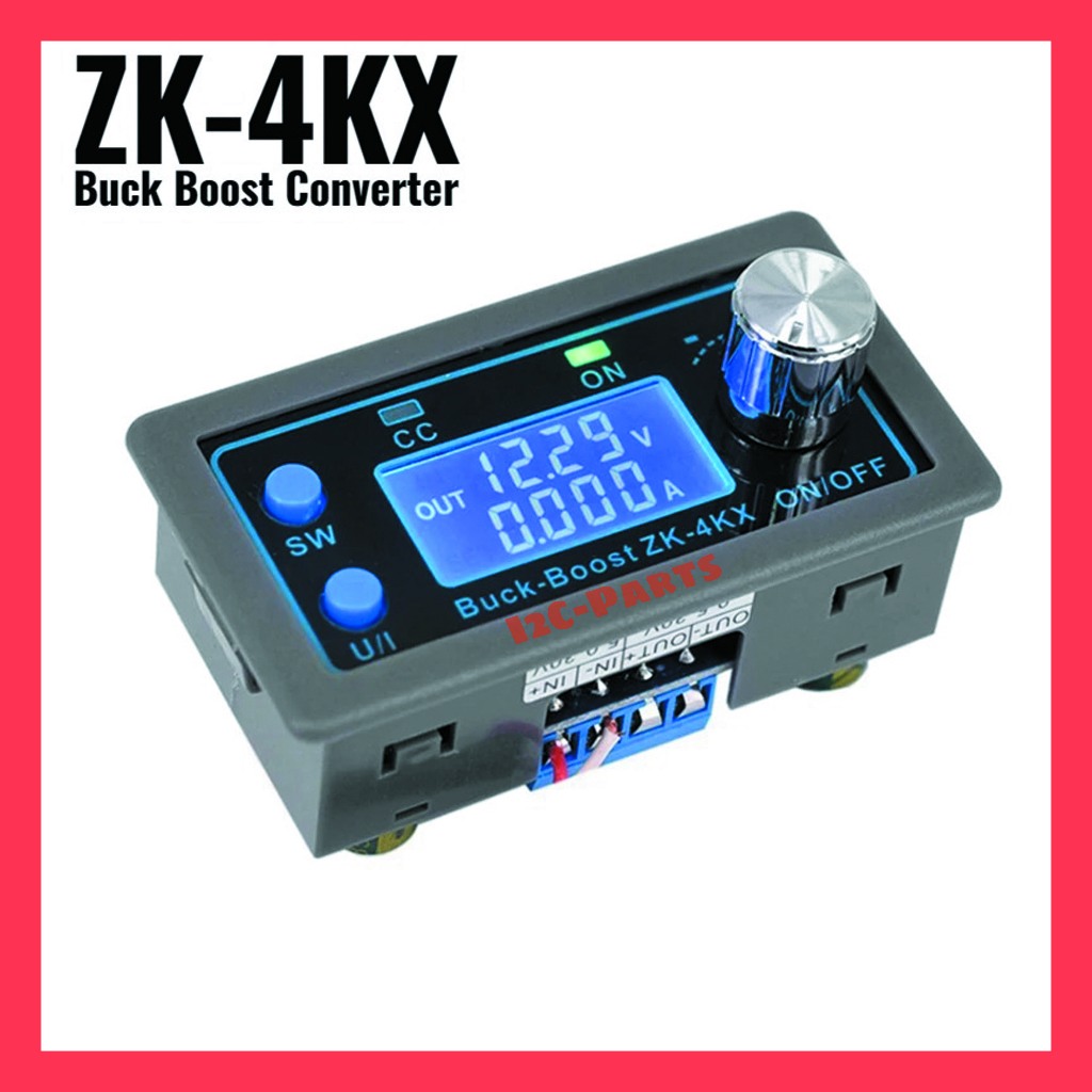 Jual ZK-4KX ZK4KX DC-DC Buck Boost Converter with Display CC CV 0.5-30V ...