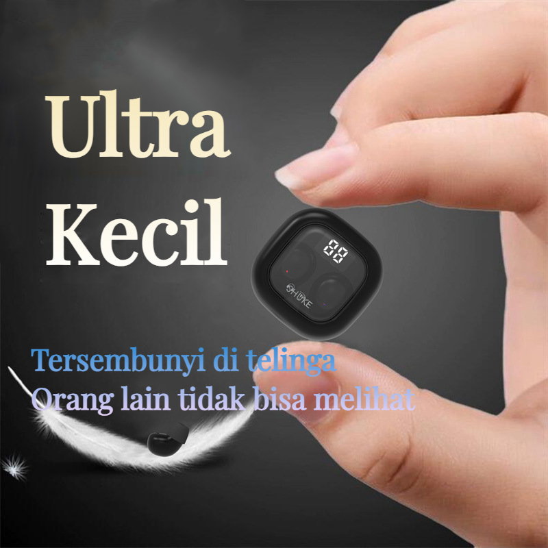 Jual SK19 Headset Bluetooth Nirkabel Binaural In-Ear Ultra Kecil Mini ...