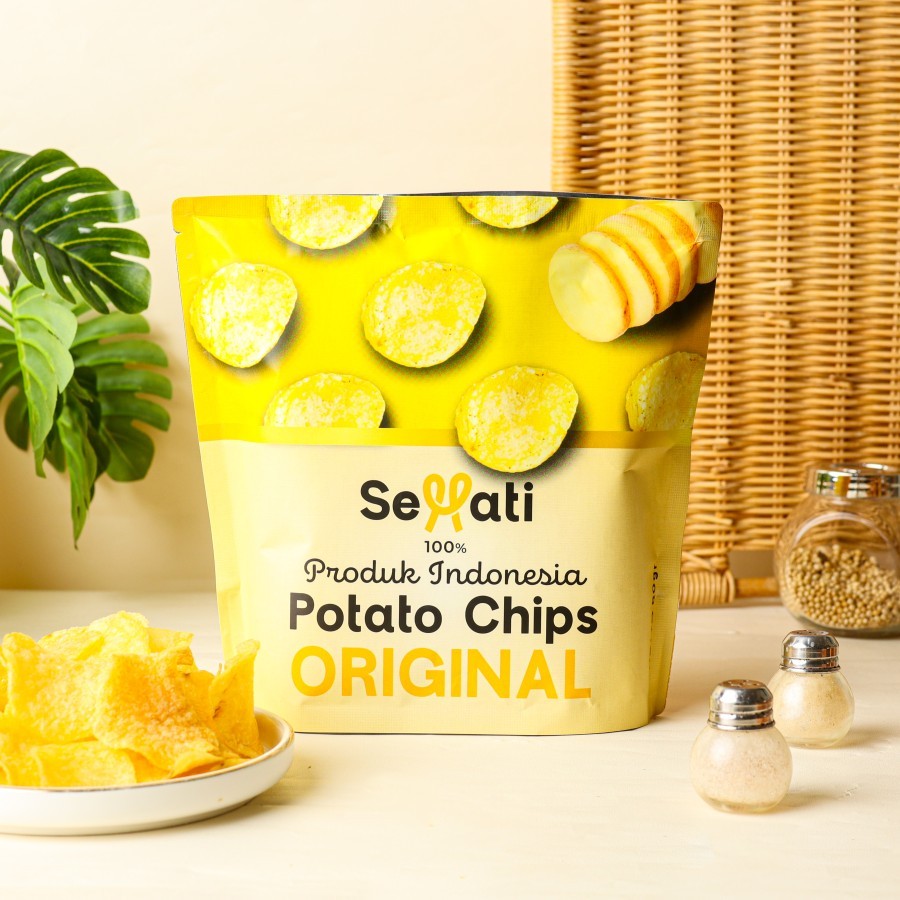 Jual SEHATI POTATO CHIPS ORIGINAL 80GR | CEMILAN ENAK | Shopee Indonesia