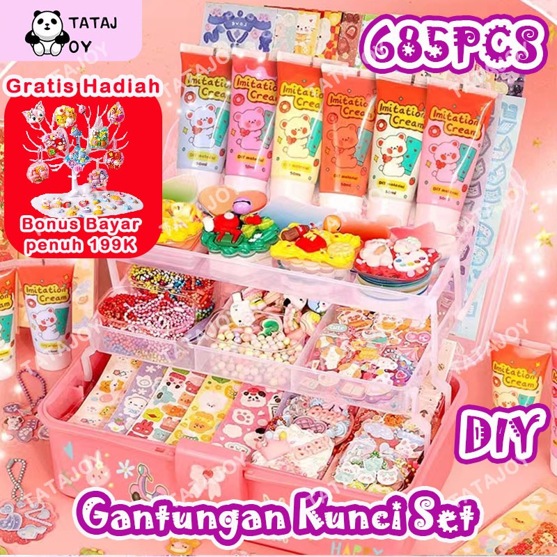 Jual Tatajoy [Plus]DIY Gooka Set Cream Gum Stiker Anak Set Alat Tangan ...