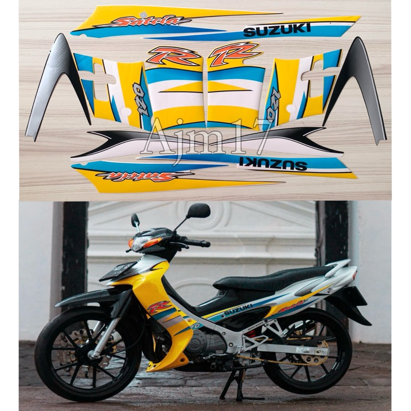 Jual STIKER STRIPING SATRIA HIU MALAYSIA 2004 KUNING PUTIH | Shopee ...