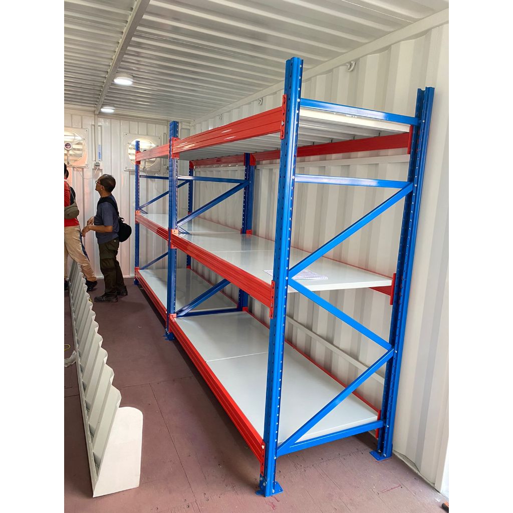 Jual Rak Gudang Heavy Duty Kapasitas Beban 1 Ton/Level / Rak Baja / Rak ...