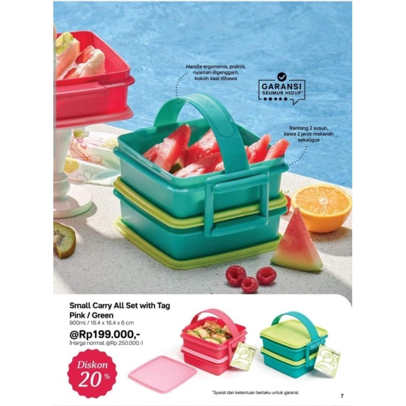 Jual small carry all set tupperware | Shopee Indonesia