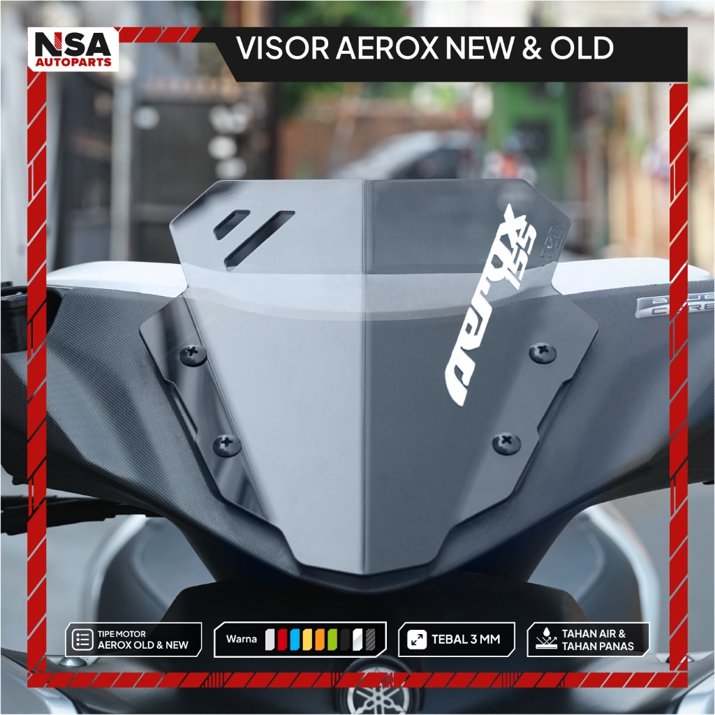 Jual VISOR AEROX KACA DEPAN AEROX WINDSHIELD ALL AEROX NEW AEROX ...
