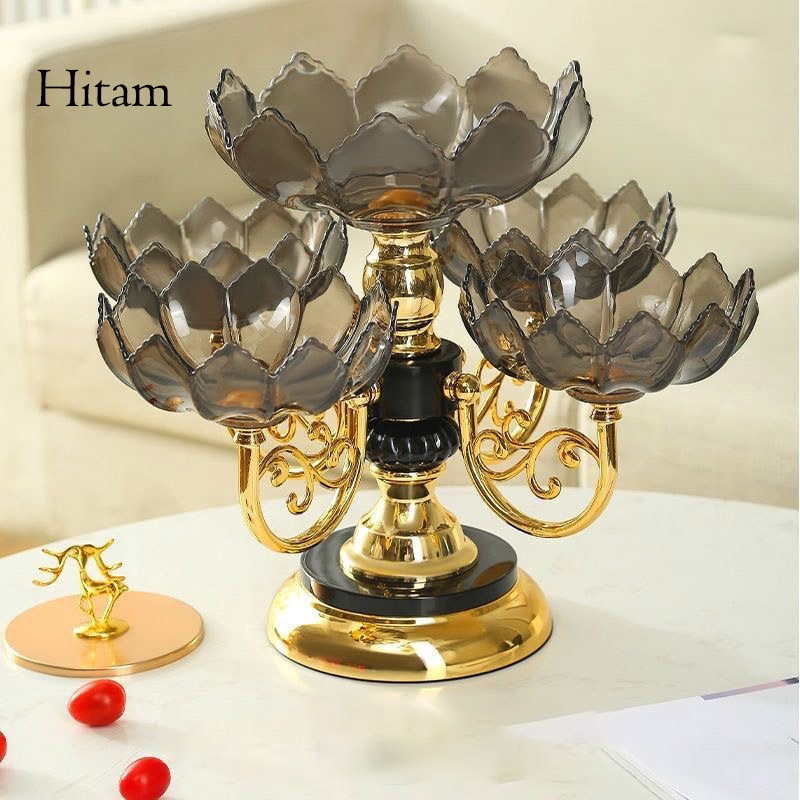 Jual Ornamental Fruit Plate/Piring saji hidangan buah kue crystal ...