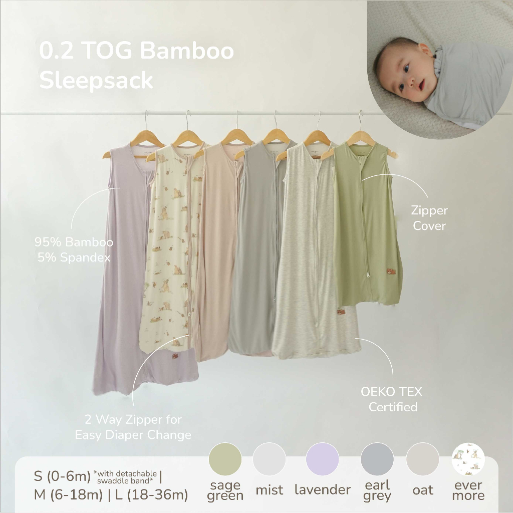 Jual Petit Beary Bamboo Sleepsack - Kantong Tidur Baby Selimut Zipper ...