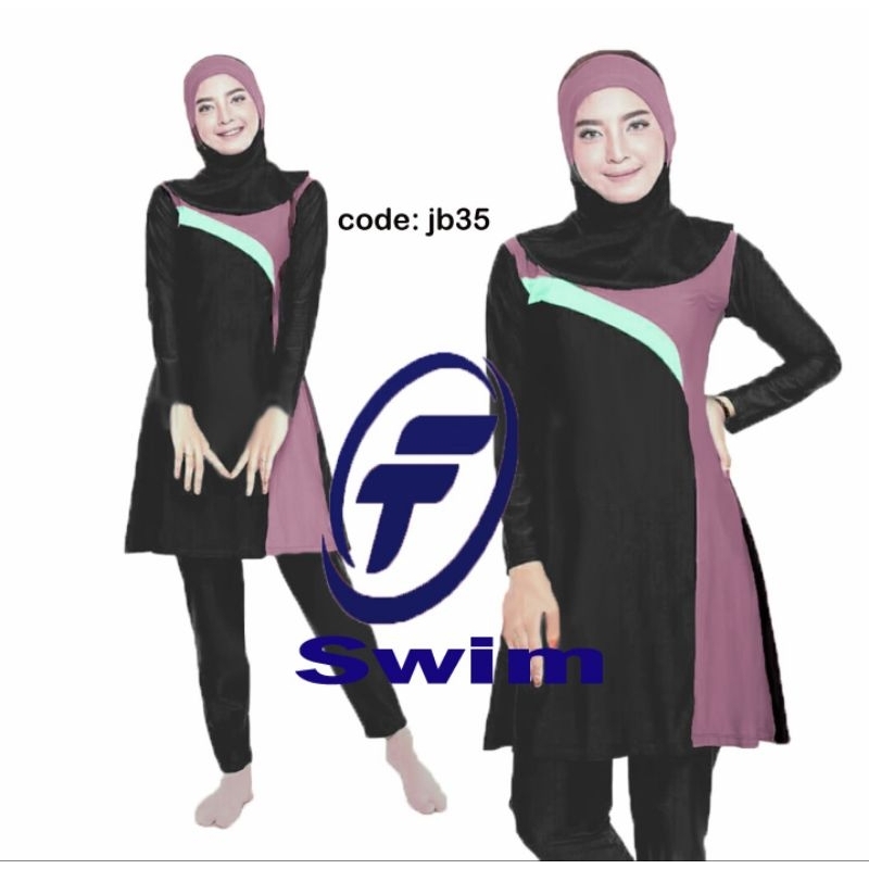 Jual JUMBO baju renang muslimah dewasa/pakaian renang muslim remaja ...