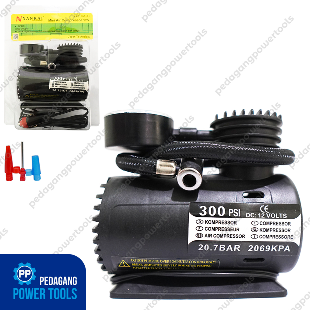 Jual KOMPRESOR MINI NANKAI - POMPA ANGIN BAN - MINI AIR COMPRESSOR ...