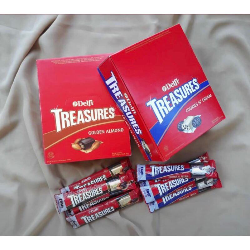 Jual Treasure almond isi 96 pcs | Coklat delfi kiloan | Coklat delfi ...