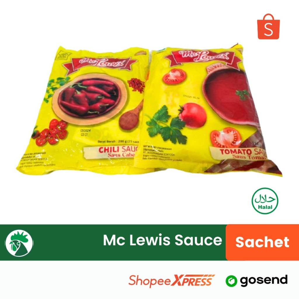 Jual Saus Mc Lewis Tomat & Cabe Sachet 1 Pack | Shopee Indonesia
