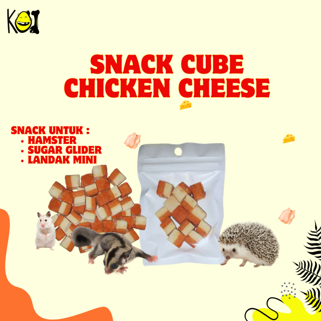 Jual Snack Cube Chicken Cheese Hamster Landak Mini Sugar Glider ...