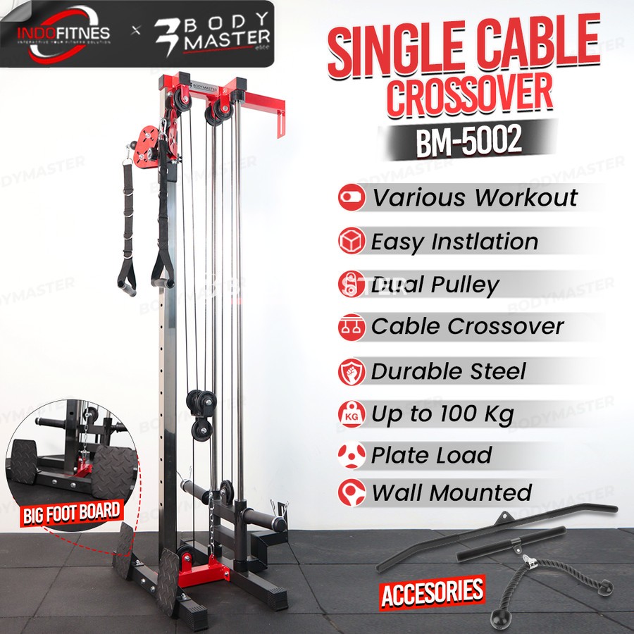 Jual BODYMASTER Single Cable Crossover BM-5002 Home Gym Functional ...