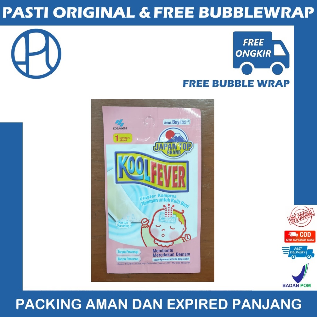 Jual KOOLFEVER BAYI PER LEMBAR SACHET BABY KOOL FEVER COOL FEVER BYE ...