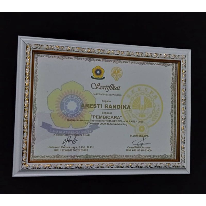 Jual Sertifikat dan Piagam pakai bingkai A4 | Shopee Indonesia
