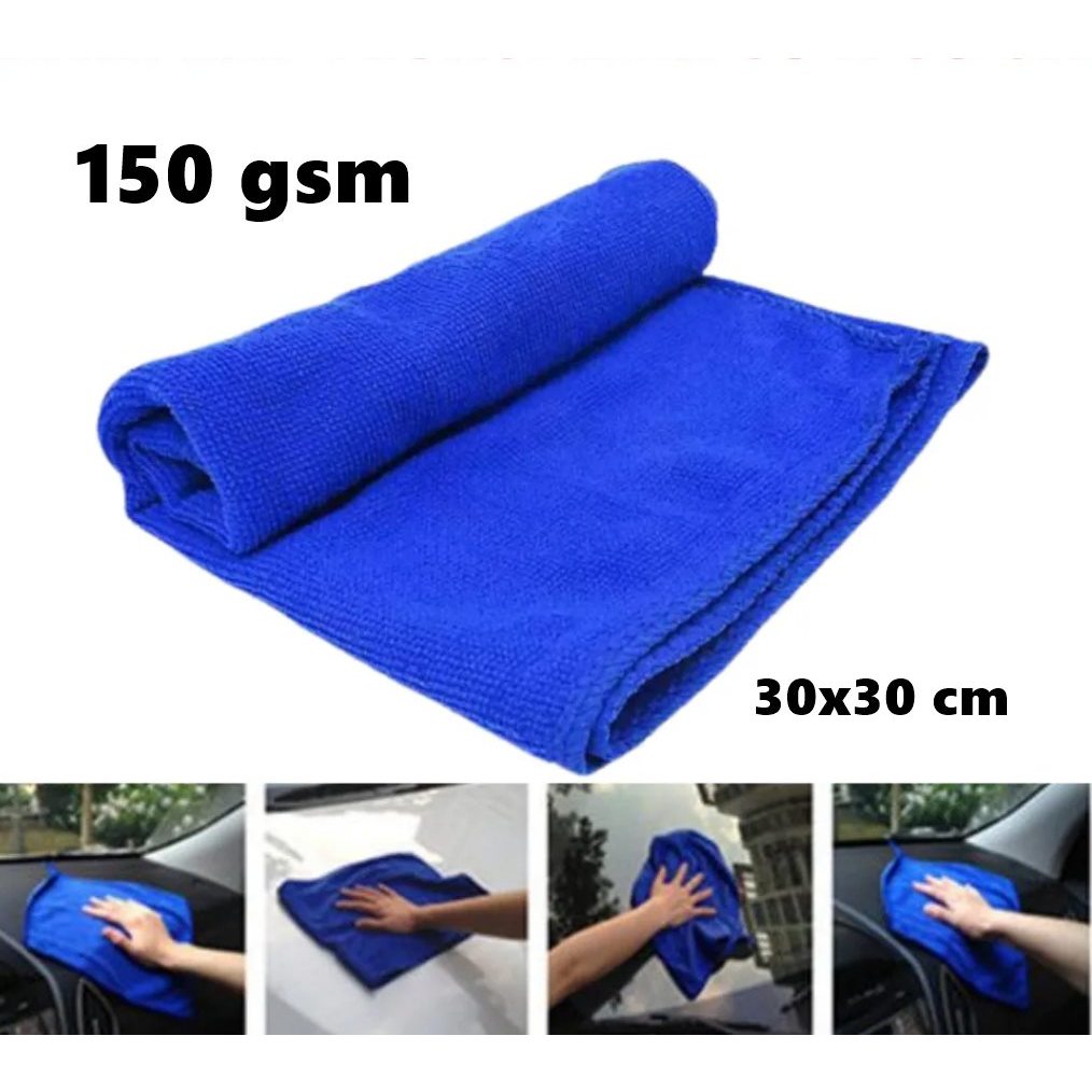 Jual Kain Lap Microfiber 30x30 cm dan biru ukuran 25x25 cm kain lap ...