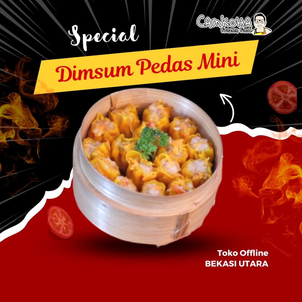 Jual BEKASI Dimsum mini pedas isi 50pcs, 80pcs & 147pcs ( INCLUDE SAUS ...
