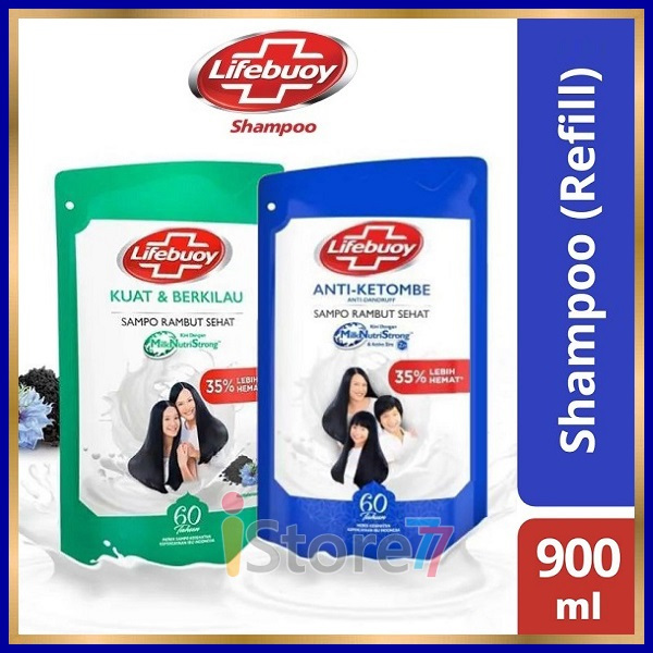Jual Lifebuoy Shampoo 900ml Anti Ketombe Anti Dandruff / Strong & Shiny ...
