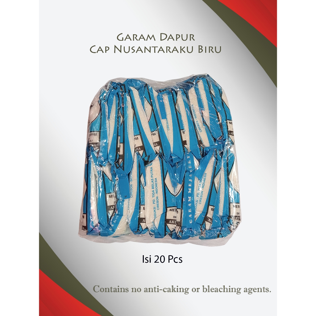 Jual Garam Dapur Cap Nusantaraku Biru 1 Bal Isi 20 Pcs | Shopee Indonesia