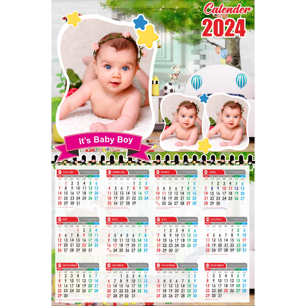 Jual NEW!!!KALENDER 2024/KALENDER FOTO/KALENDER DINDING/BAHAN ARTPAPAER ...