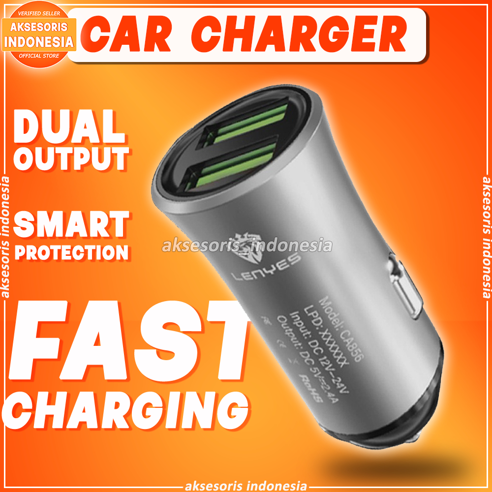Jual Charger Hp Mobil Fast Charging Adaptor Cas Colokan USB Casan Lighter Hp di Mobil | Shopee ...