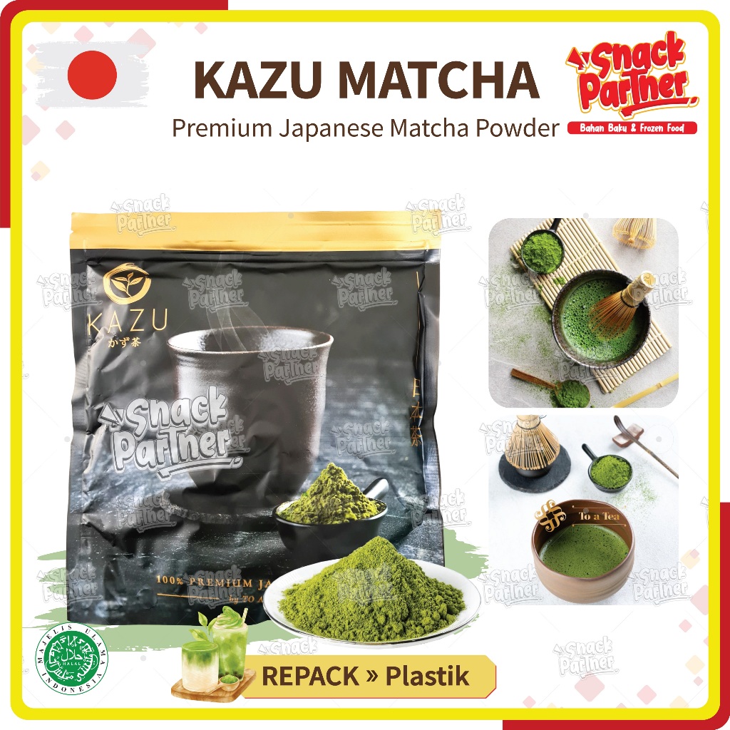 Jual KAZU MATCHA Premium Japanese Matcha Powder Repack 10 50 GR - Bubuk ...